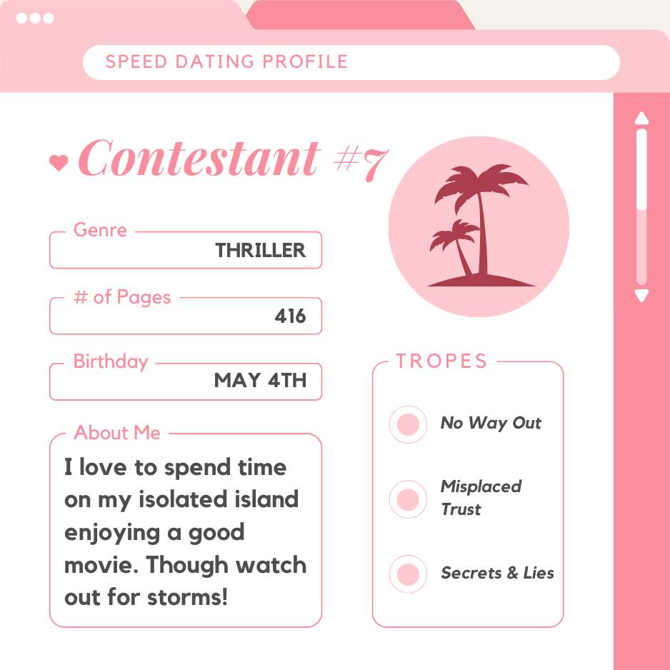 Speed Dating with a Book: Contestant #9 – Thrilling Reads 📚💘 – Once ...