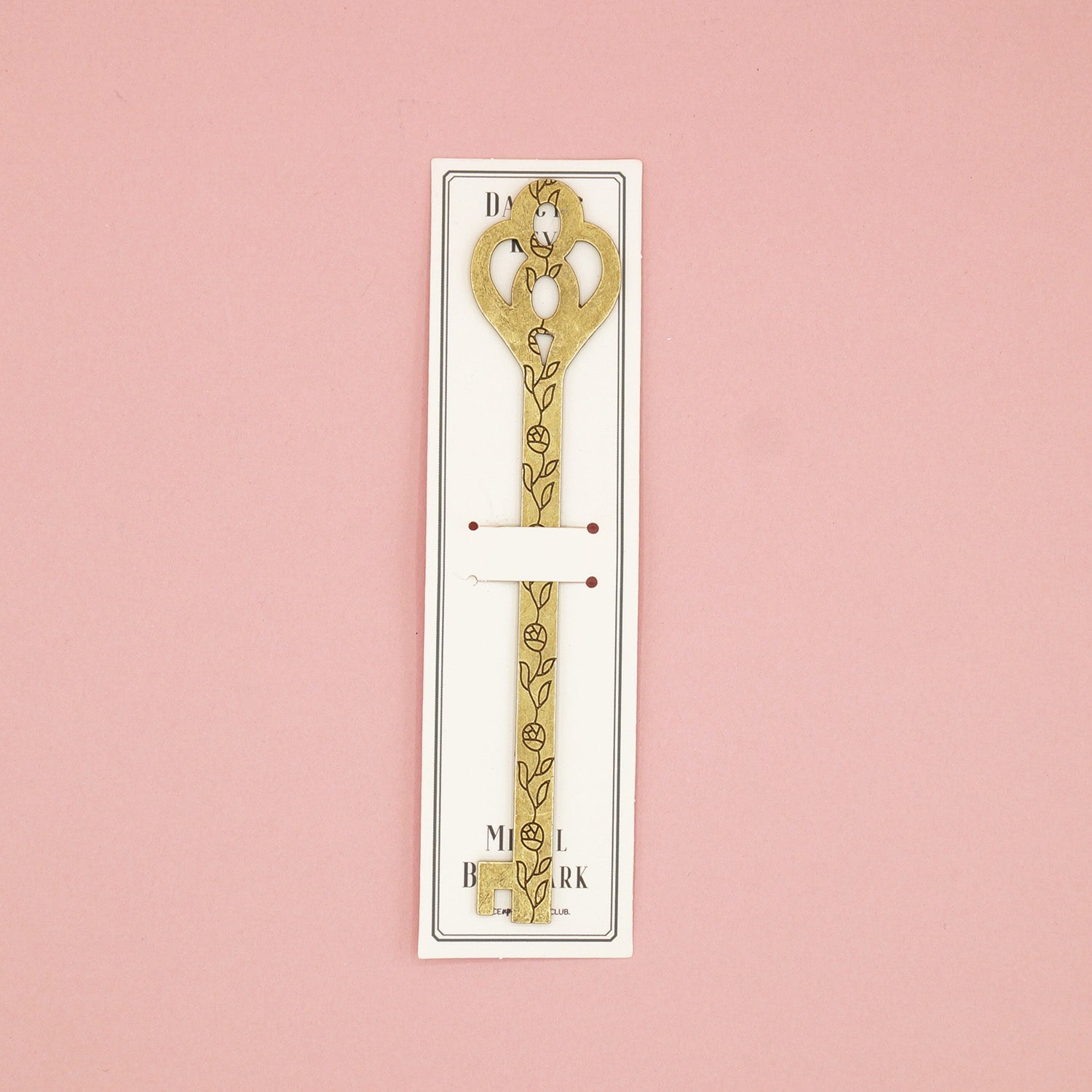 Floral Metal Key-Shaped Bookmark – Once Upon a Book Club