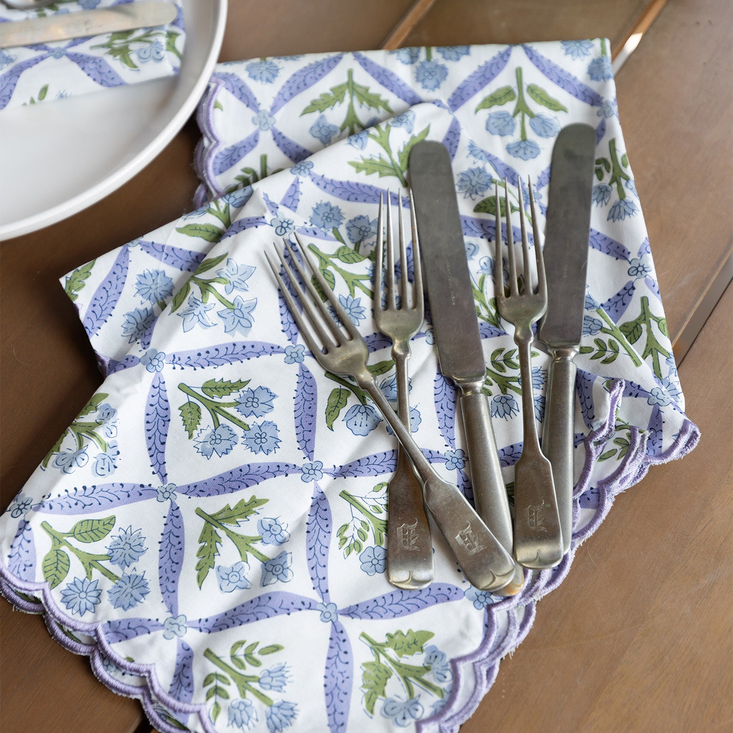 Floral Cloth Napkin Set – Once Upon a Book Club